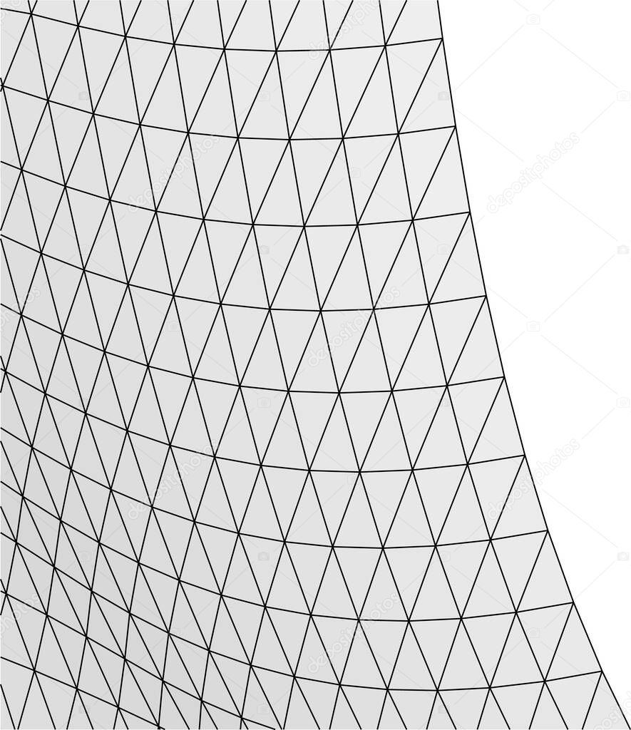 líneas abstractas de dibujo en concepto de arte arquitectónico, formas ...