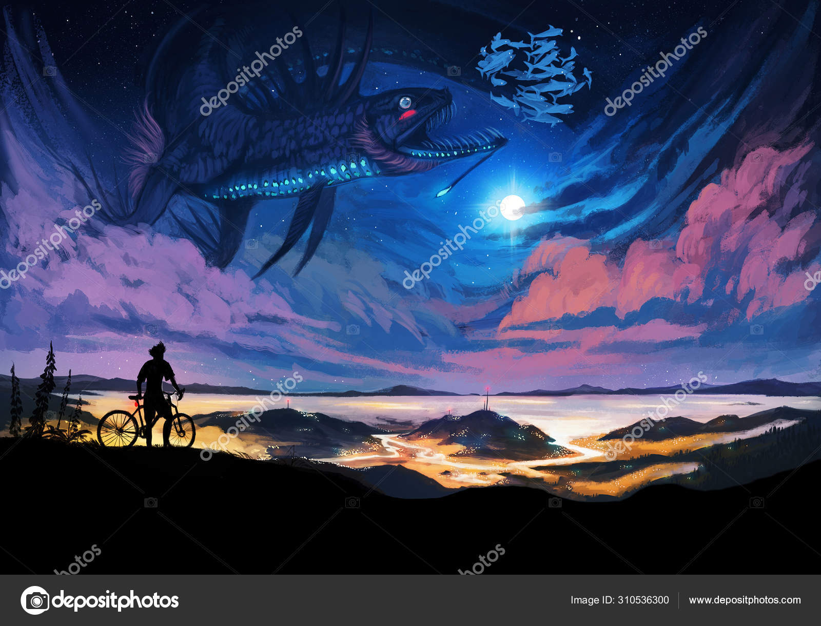 Sky Monster Drawings