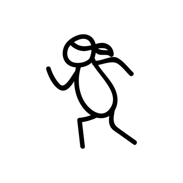 Girl Stick Figure Running