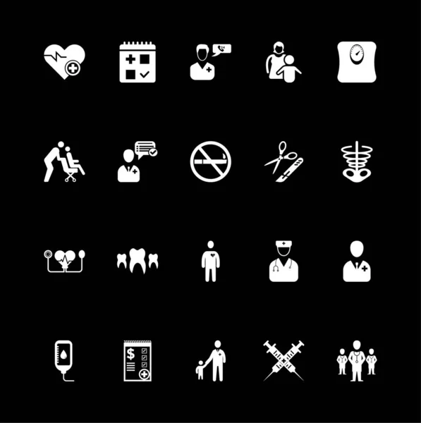Medical & Health Care Icons Set 1 - Services Stock Vector Image by ...