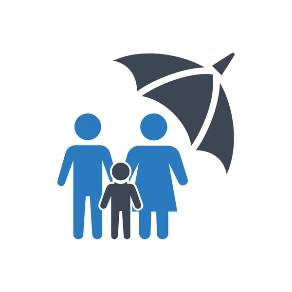 Life insurance icon illustration isolated vector sign symbol - family ...