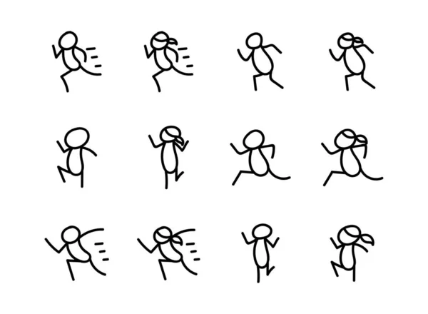 Female Stick Figure Running