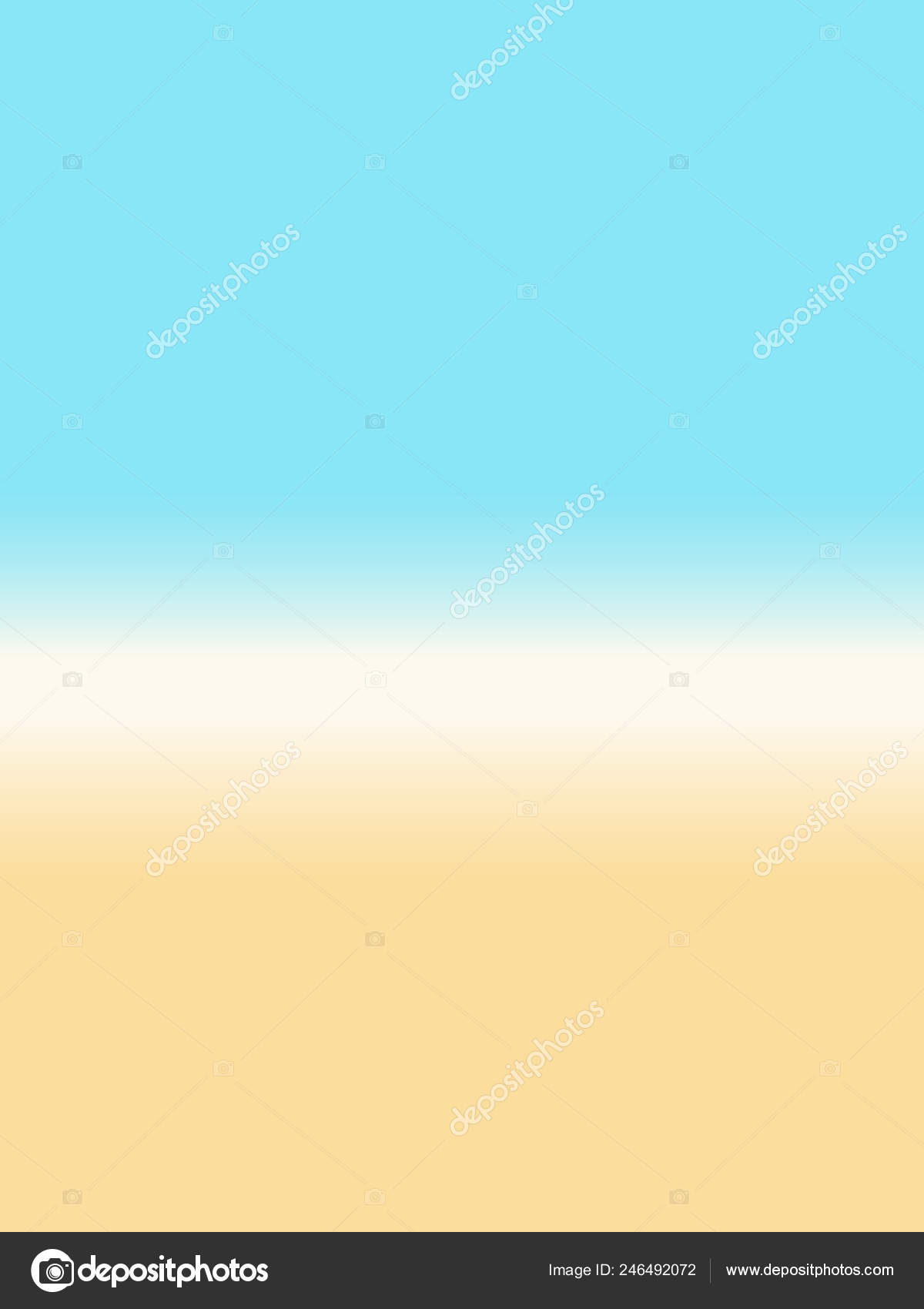 Gradient Background Blue Yellow Abstract Simple Beach Scene Stock ...