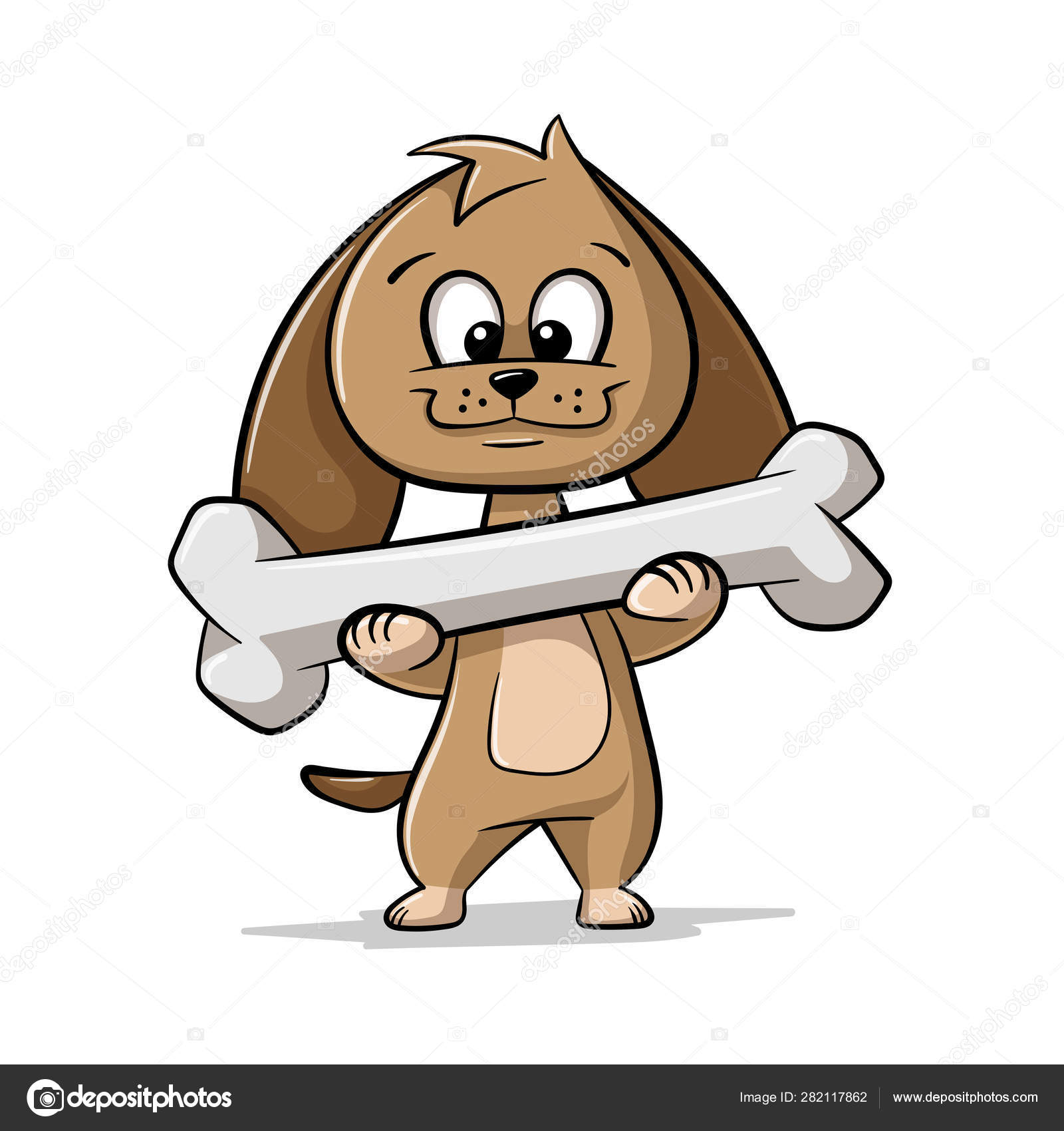 Cut Cartoon Dog Stock Vector by ©G.Wolf 282117862