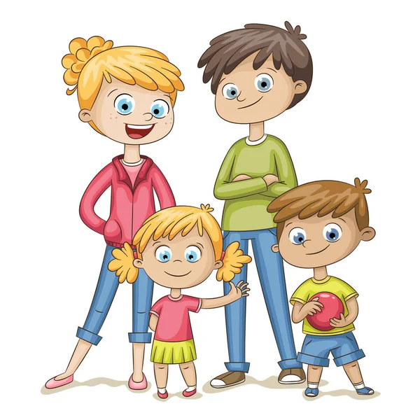 Happy family cartoon Stock Vector Image by ©tigatelu #44735787
