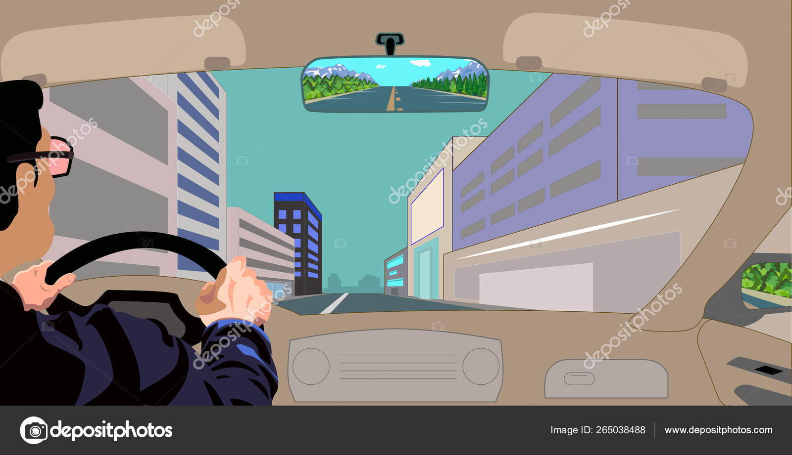 Looking Out Windshield