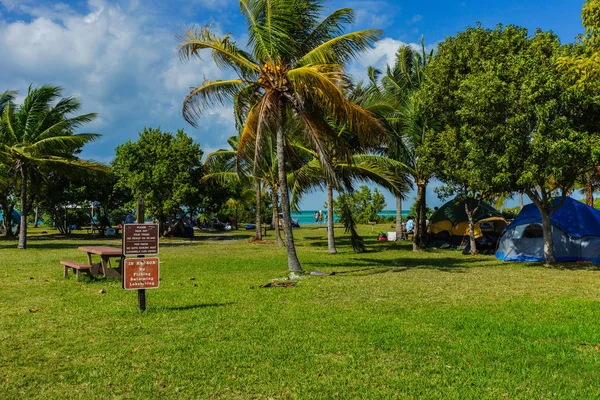 Boca Chita Key Campground Biscayne National Park Florida — Stock Photo ...