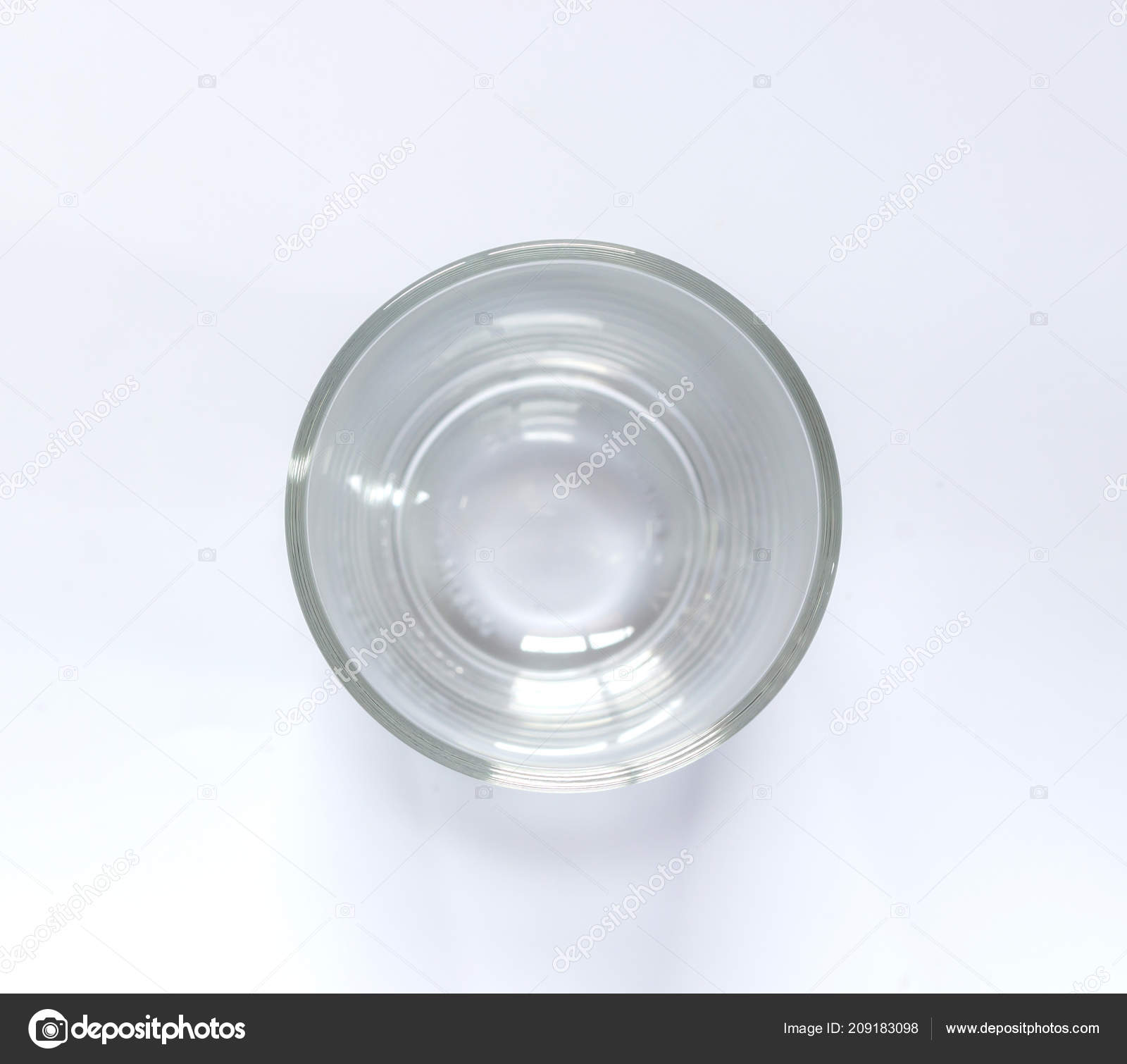 Water Glass Top View