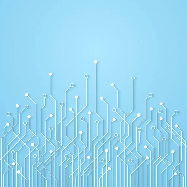 Abstract Technology Background Blue Circuit Board Stock Vector Image by ...