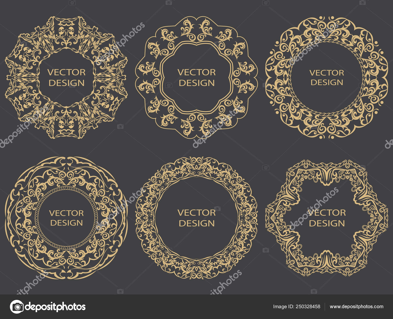 Gold decorative frame. Stock Vector Image by ©genach.man@gmail.com ...