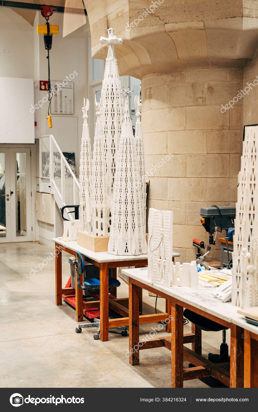 Barcelona, España - 15 de diciembre de 2019: Taller de arquitectos en ...