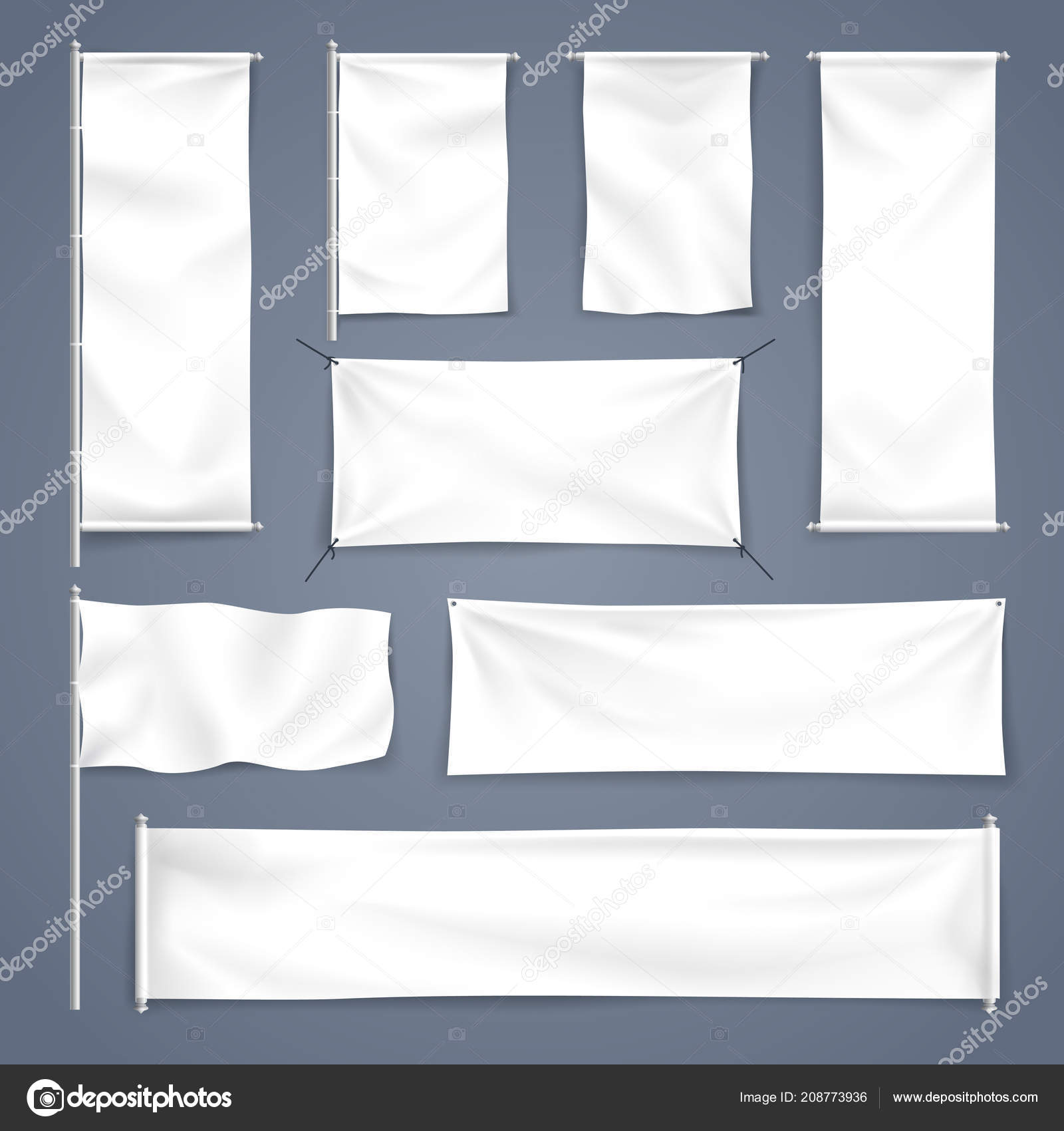 Blank Cloth Banner Psd