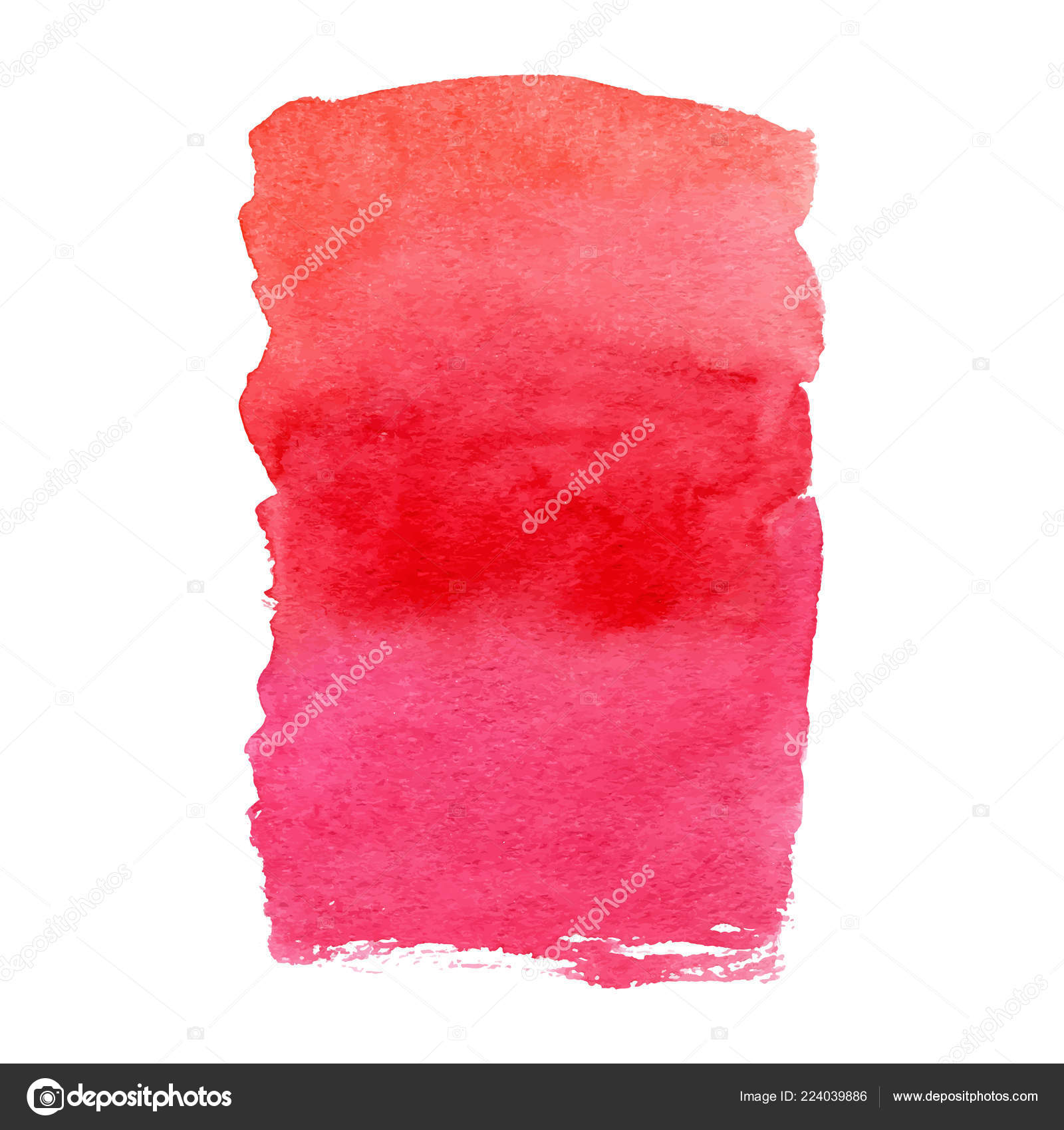 Red Watercolor Hand Drawn Element Vector Background Stock Vector Image ...