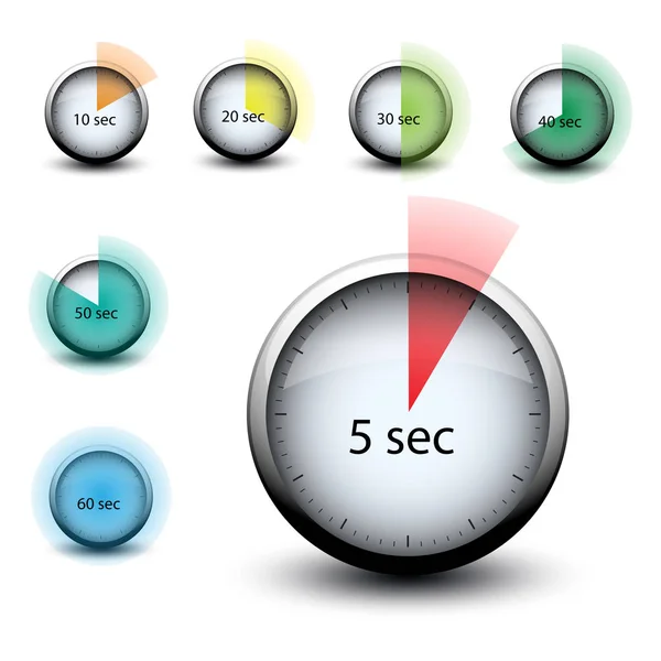 Stopwatch Expiring Time Minutes Web Icon Isolated Stock Vector Image by ...