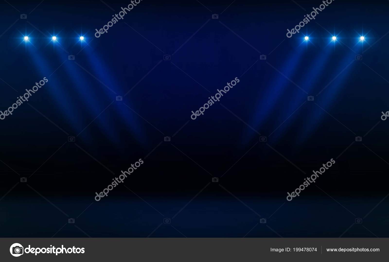 Stage Background Spotlight Vector Illumination Stock Vector by ...