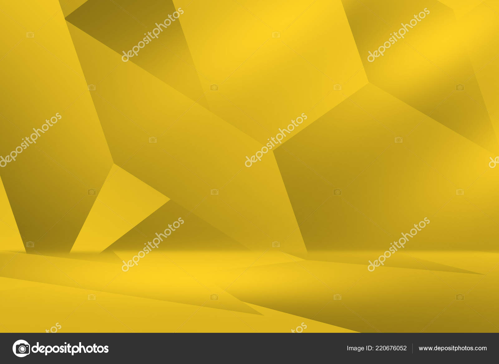 Yellow Product Showcase Spotlight Background Layout Presentation Stock ...