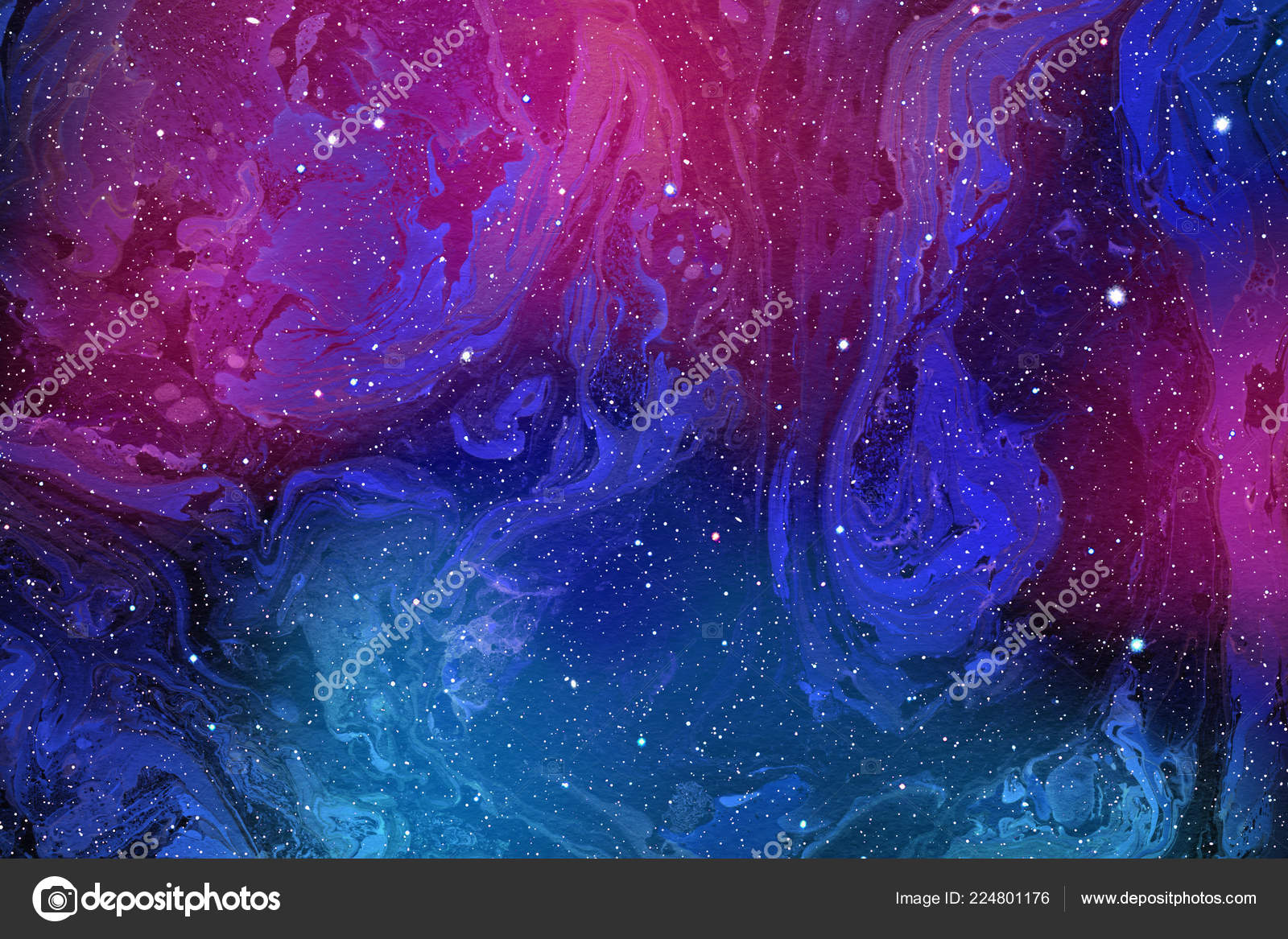 Multicolor Ink Space Texture Abstract Background Stock Illustration by ...