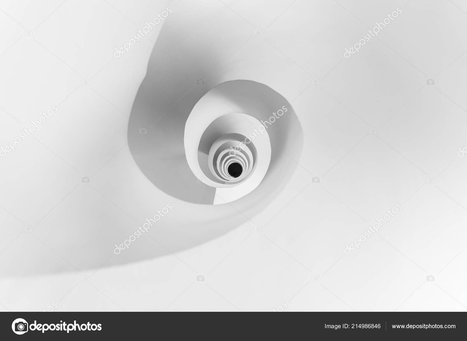 Abstract Pattern Formed Spiral Staircase Stock Photo by ...