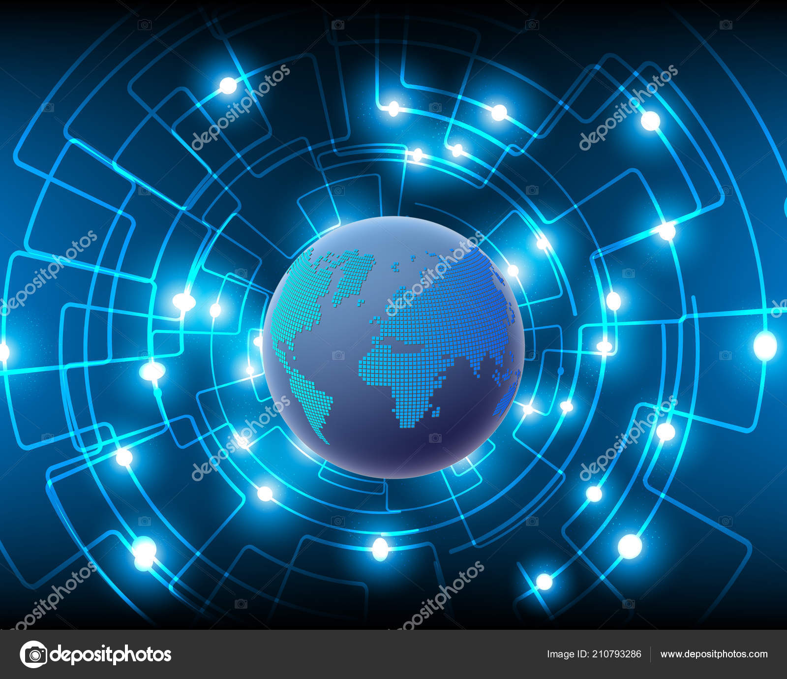 World Cyber Internet Line Network Connection Business Zone Online ...