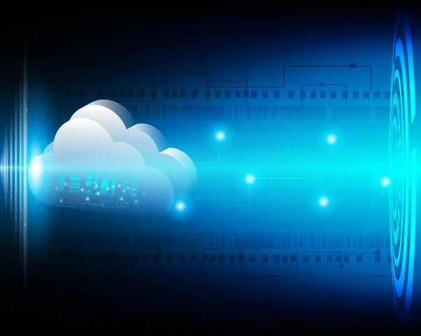 Cloud Computing Business Transaction Data Storage Technology Network Line Circle Stock Vector ...