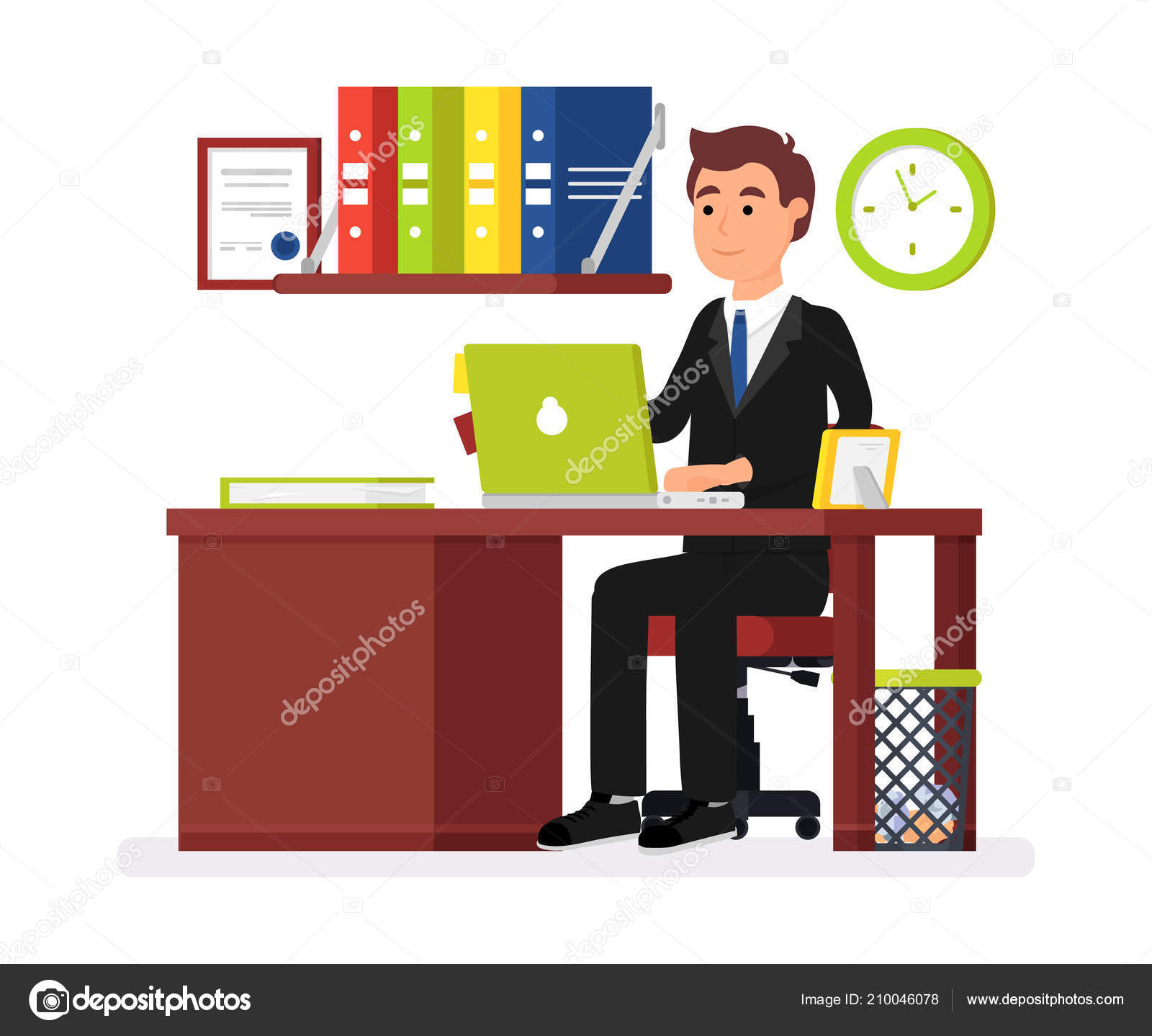 Male Office Worker Clipart