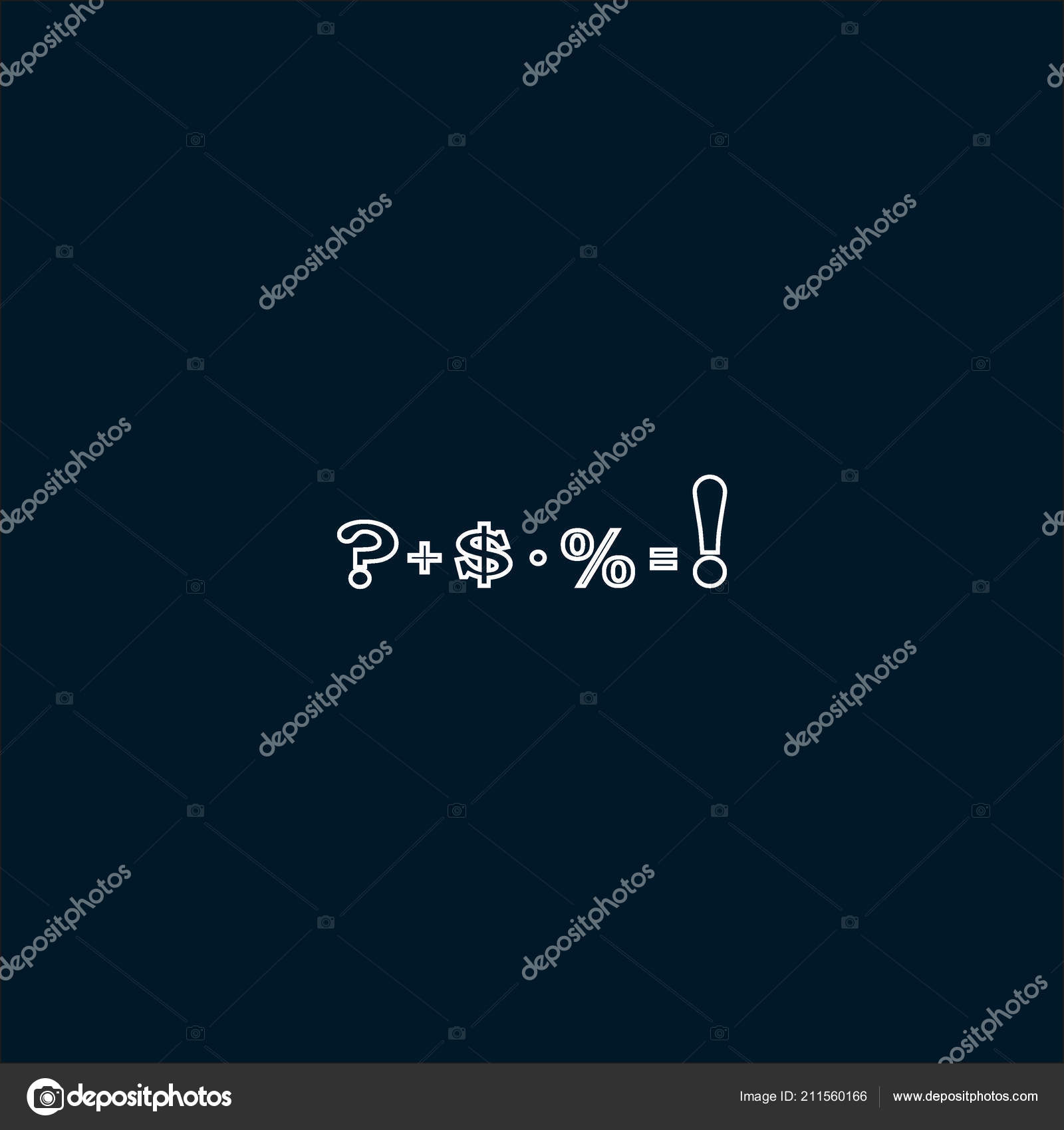 Fórmula Con Símbolos Matemáticos Concepto Educación Vector de stock ...