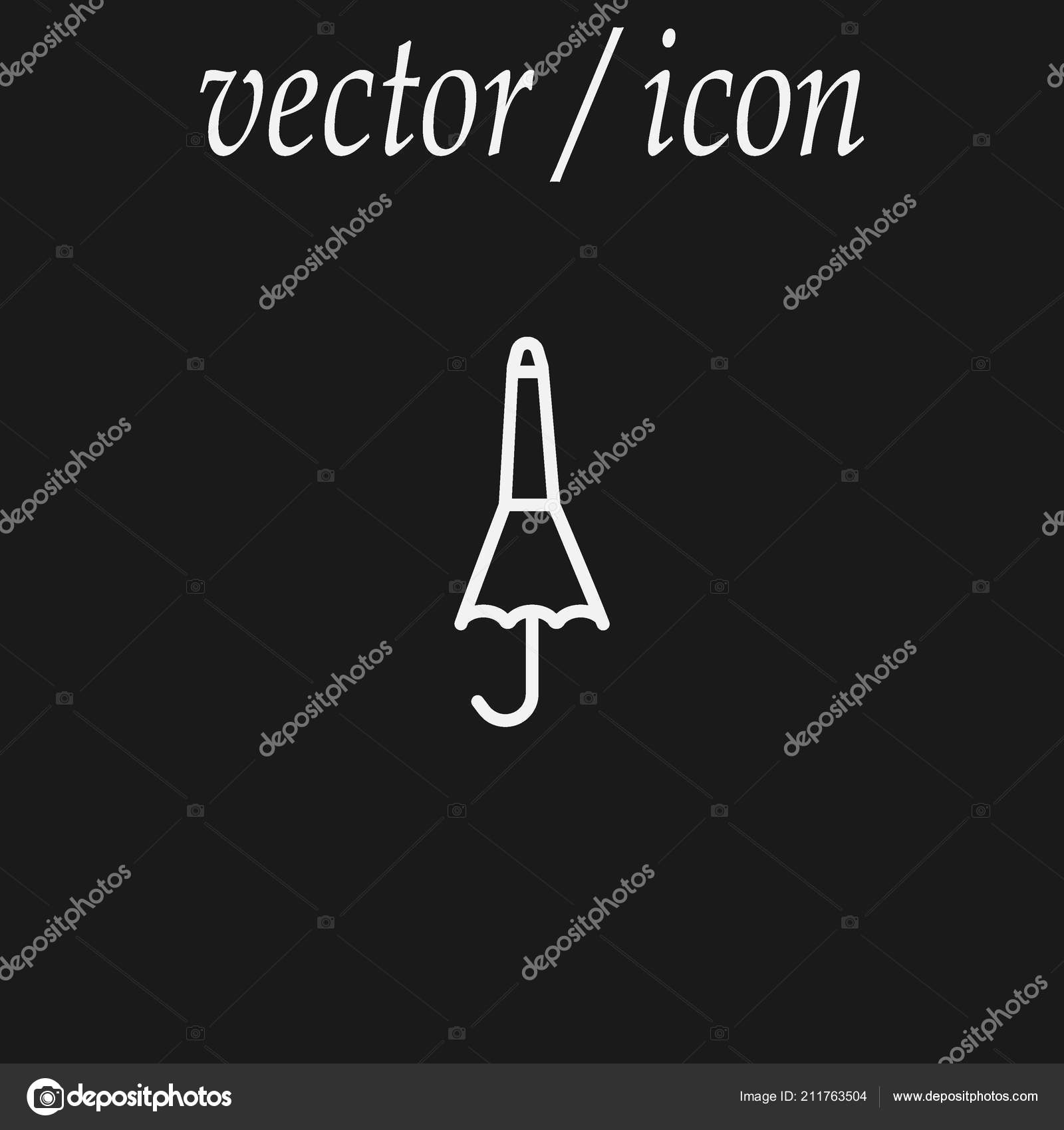 Colorful Umbrella Vector Illustration Stock Vector By ©nettibuletti