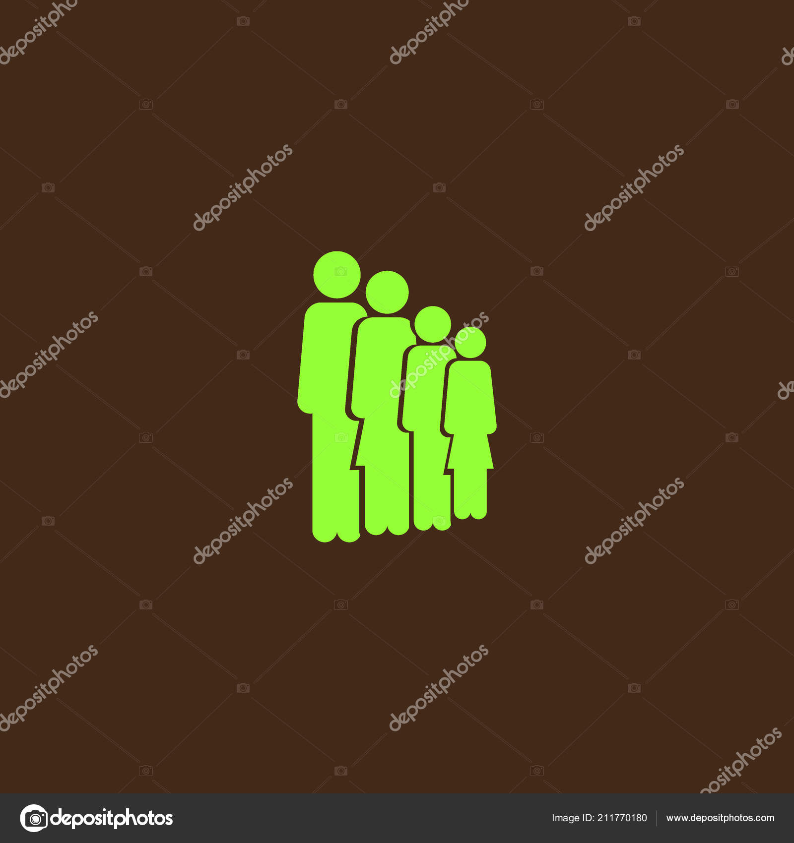 Group People Standing Together Vector Icon Stock Vector Image by ...