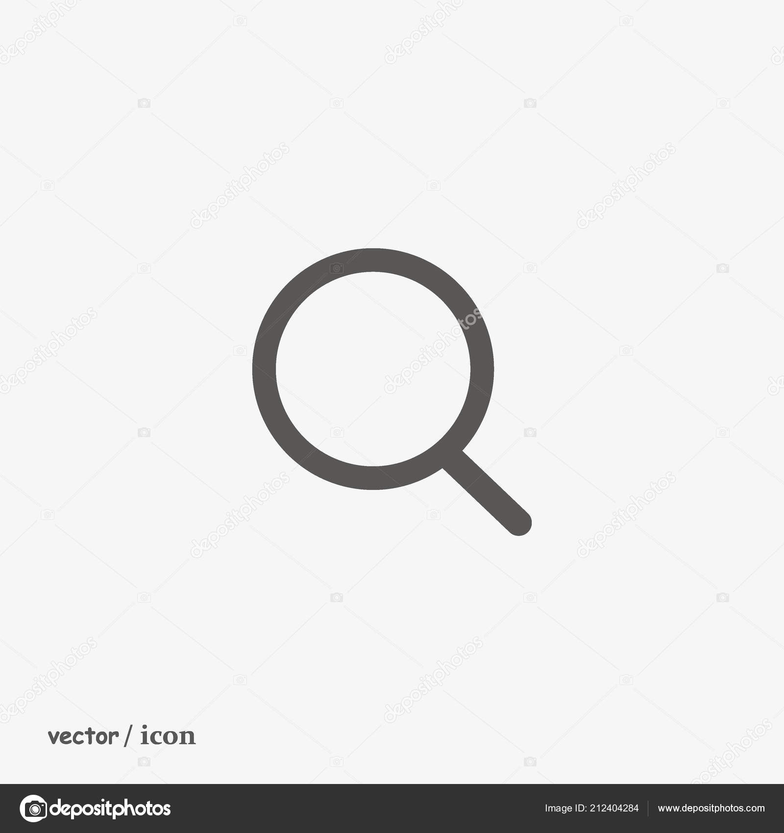 Magnifying Glass Flat Vector
