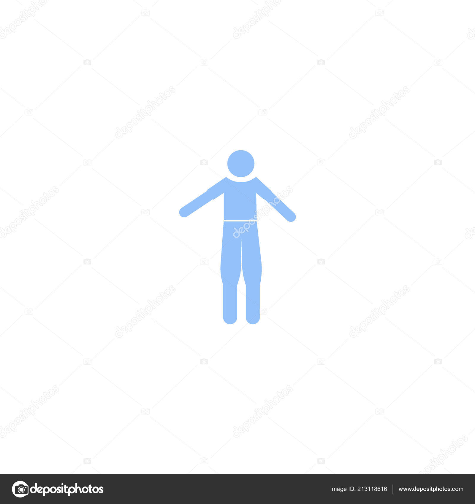 Vector Icon Illustration Human Figure Stock Vector Image by ...
