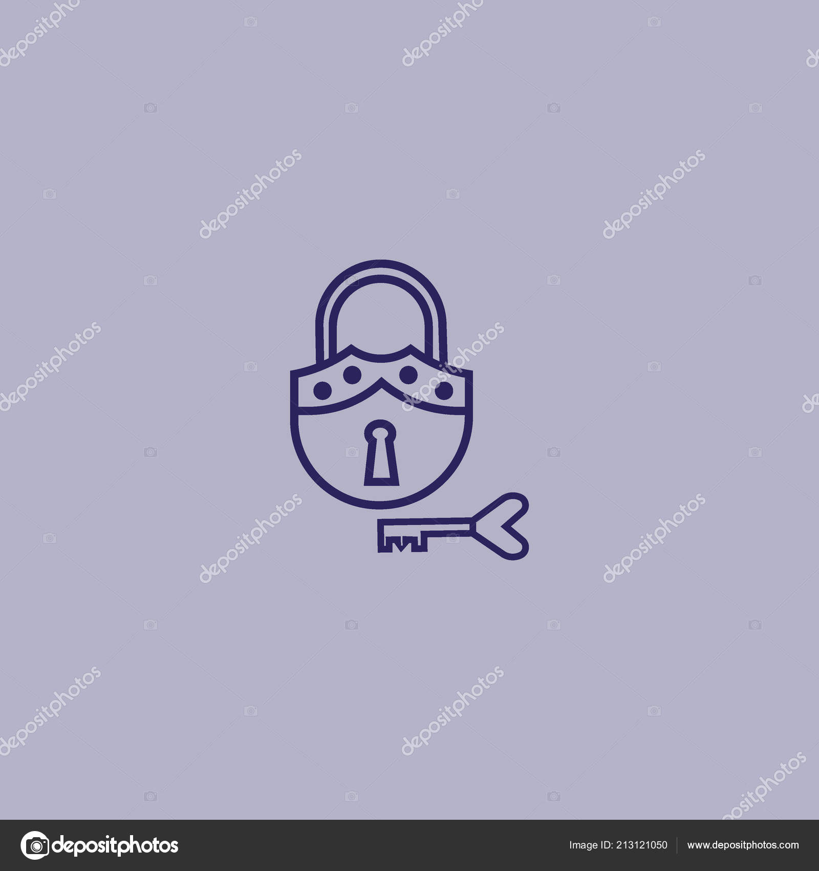 Lock Key Signs Logo Template Stock Vector by ©nettibuletti 213121050
