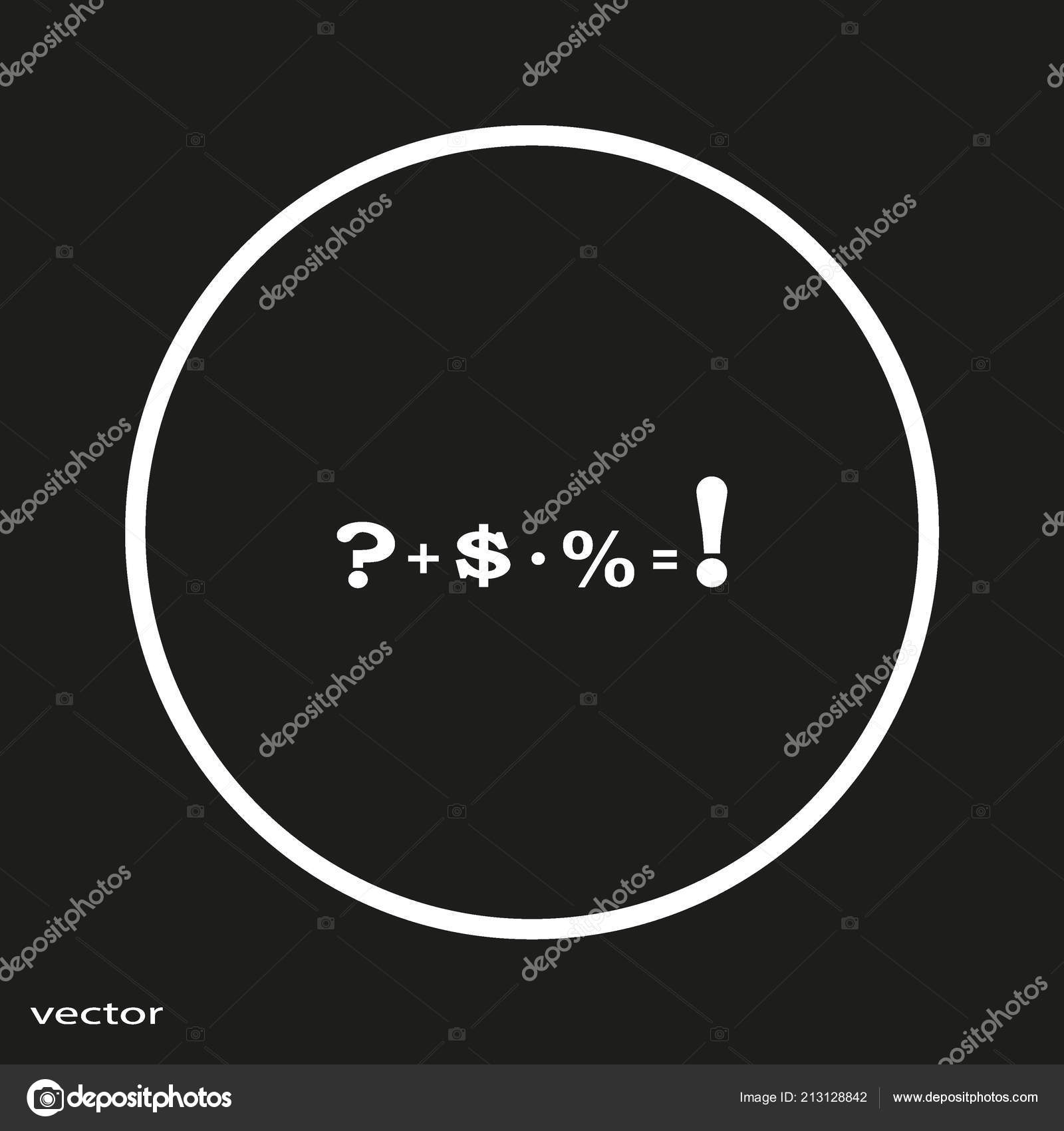 Fórmula Con Símbolos Matemáticos Concepto Educación Vector de stock ...