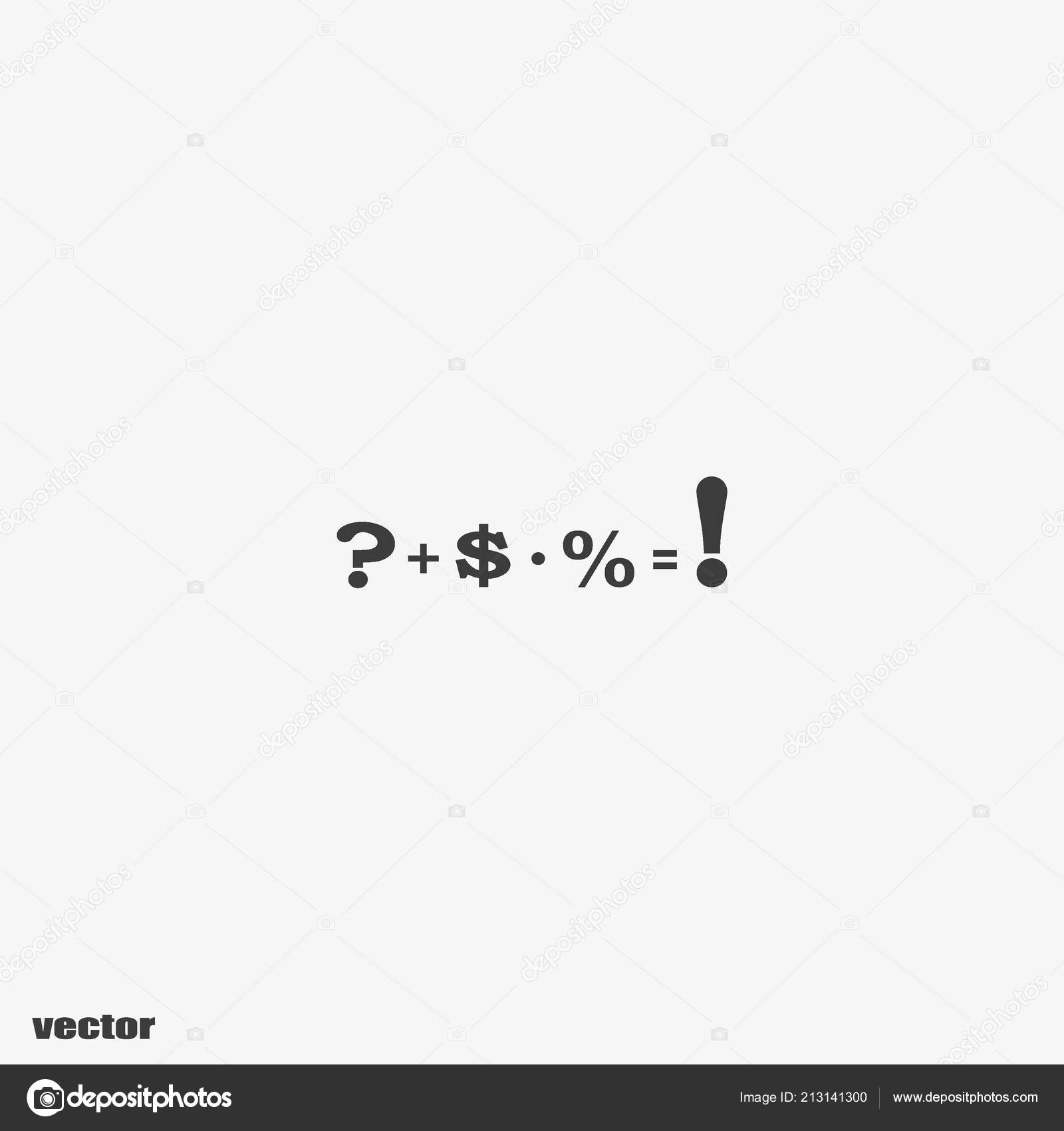 Formula Mathematical Symbols Education Concept Stock Vector Image by ...