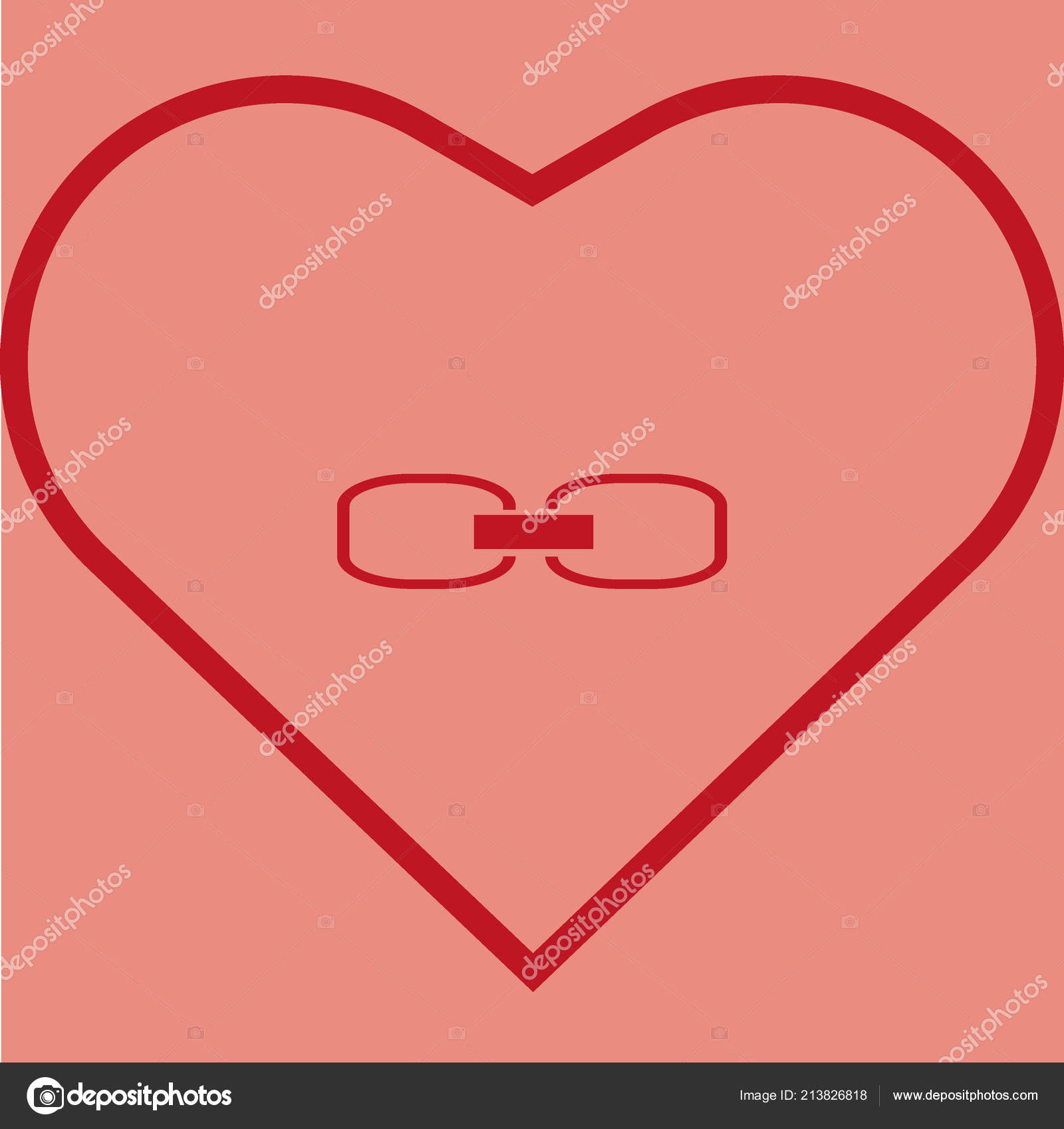Minimalistic Icon Chain Links Vector Illustration Stock Vector Image by ...