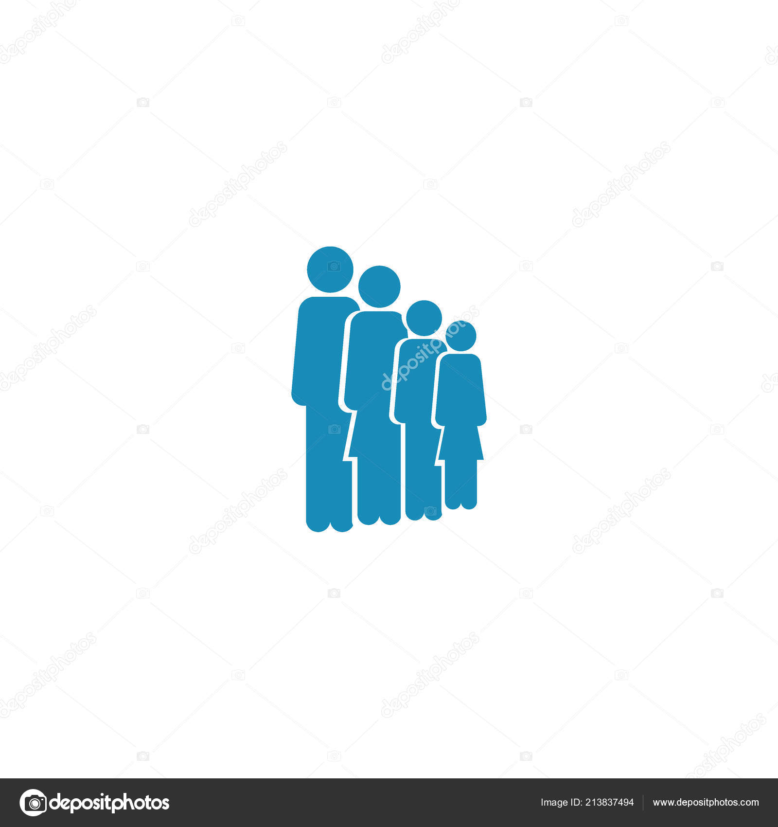 Group People Standing Together Vector Icon Stock Vector Image by ...