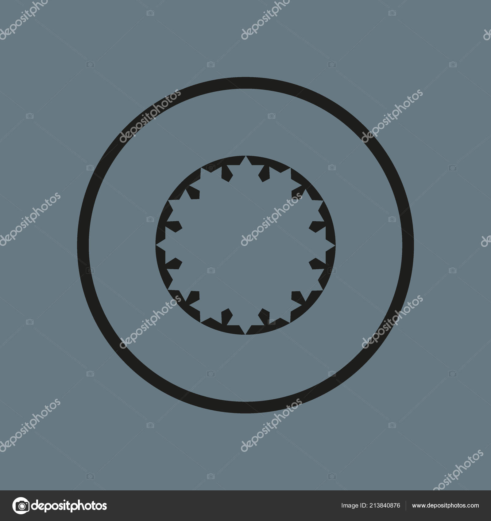 Human Avatars Form Circle Flat Style Icon Vector Illustration Teamwork ...