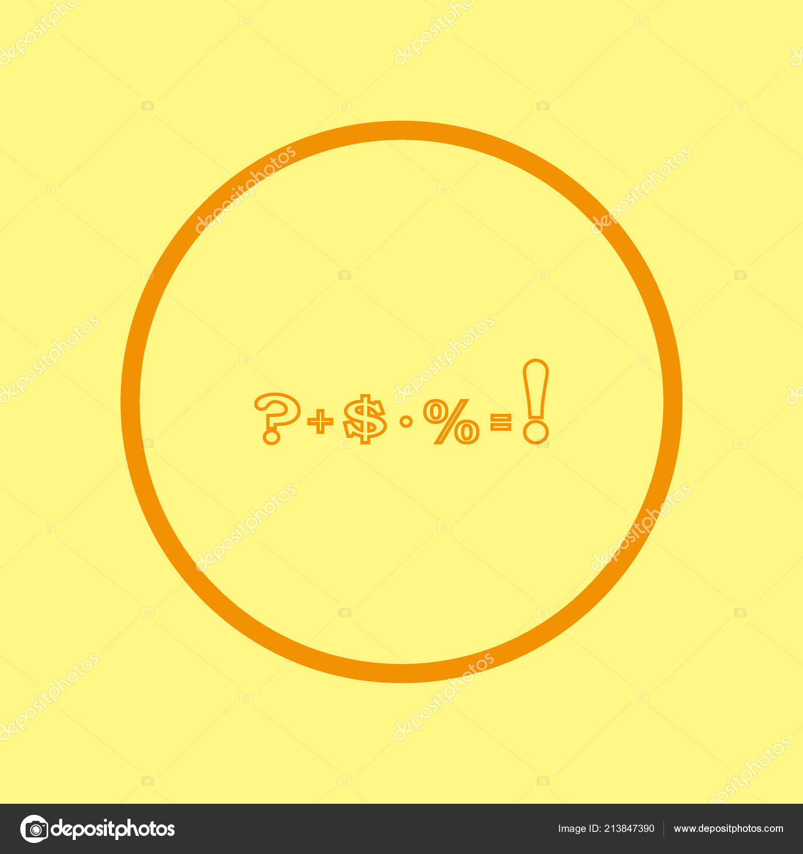 Formula Mathematical Symbols Education Concept Stock Vector by ...