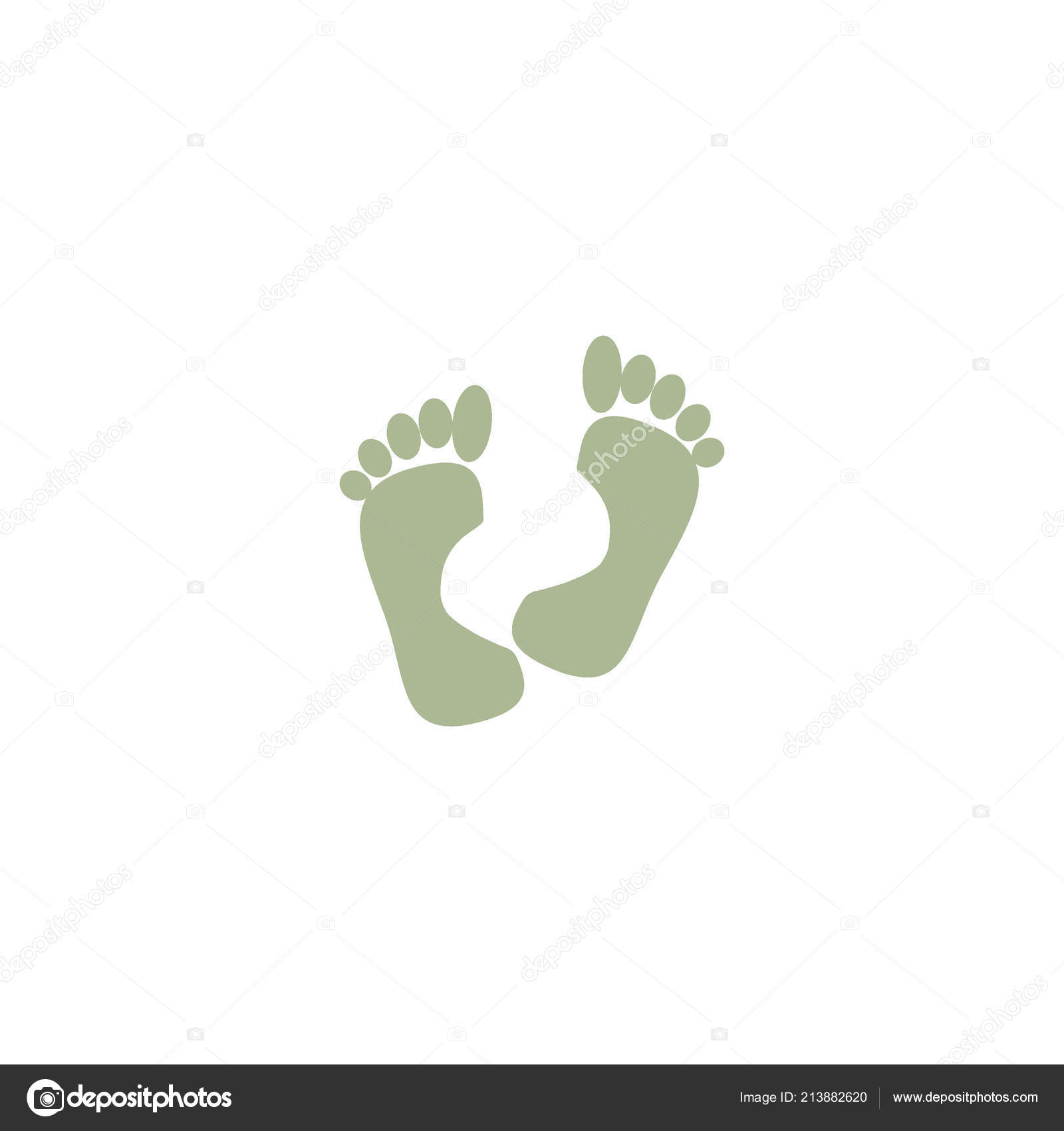 Ilustrasi Vektor Jejak Kaki Manusia Vektor Stok oleh ©nettibuletti 213882620