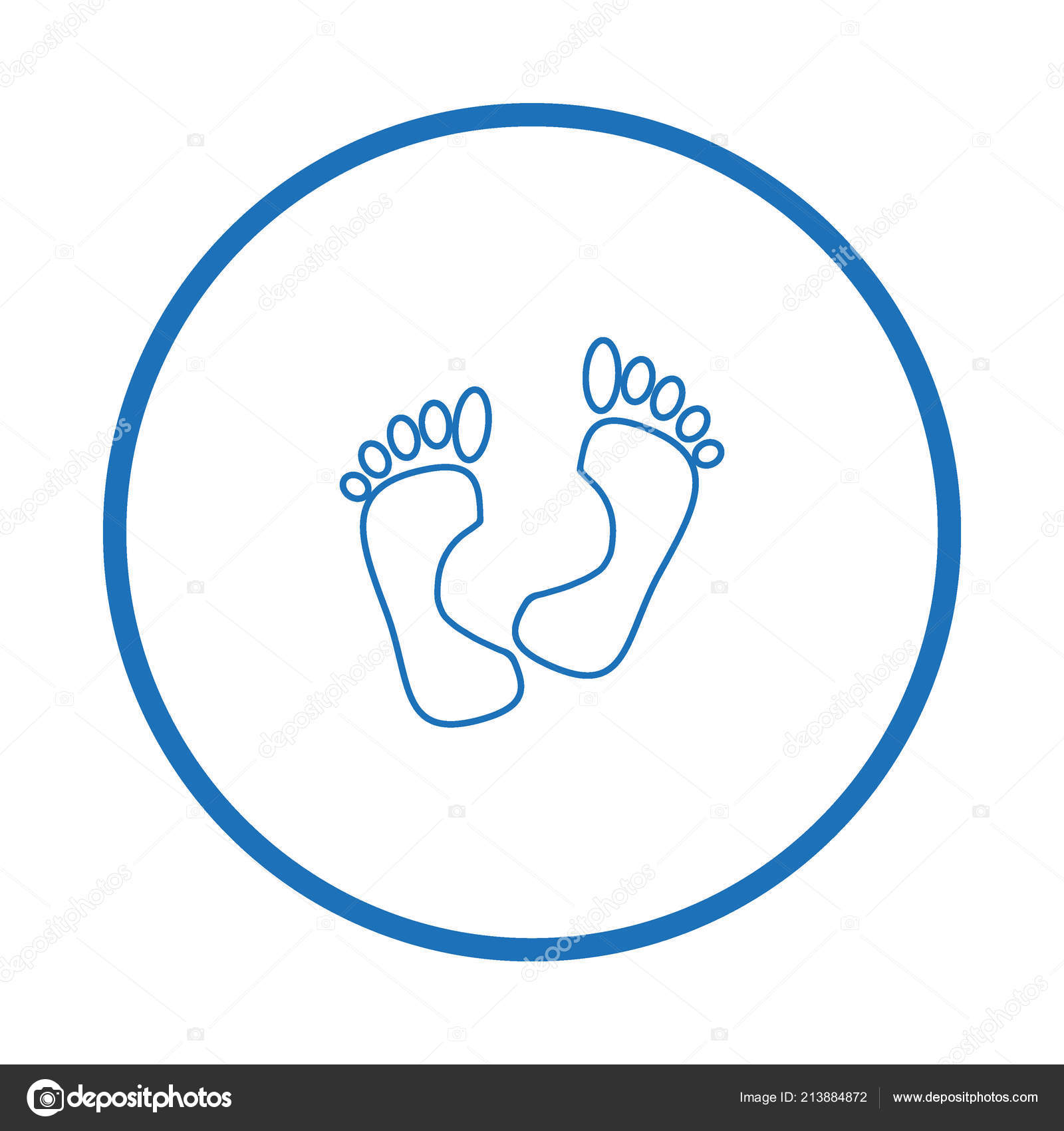 Ilustrasi Vektor Jejak Kaki Manusia Vektor Stok oleh ©nettibuletti 213884872