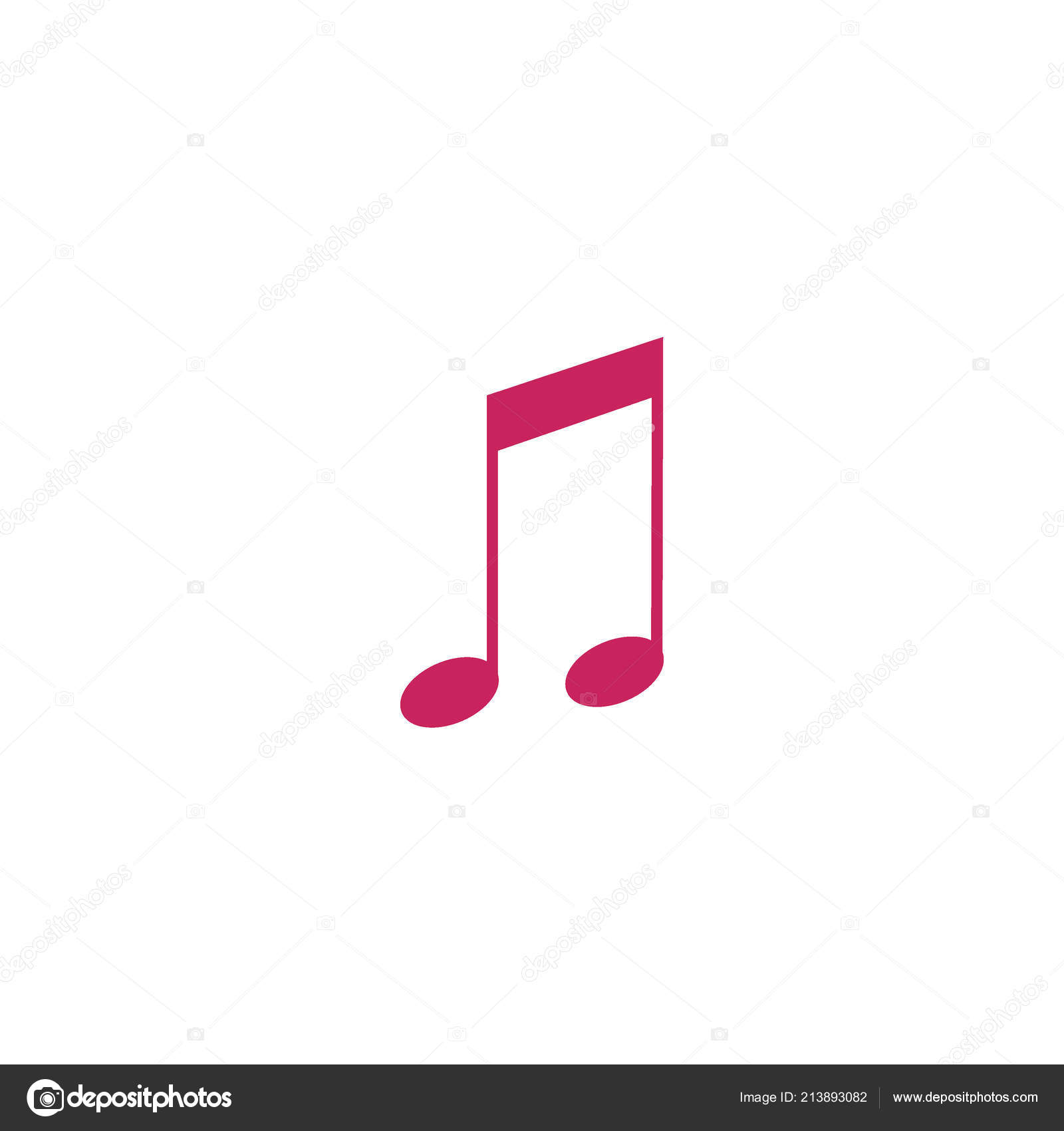Minimalistic Vector Icon Music Note Symbol Stock Vector by ...