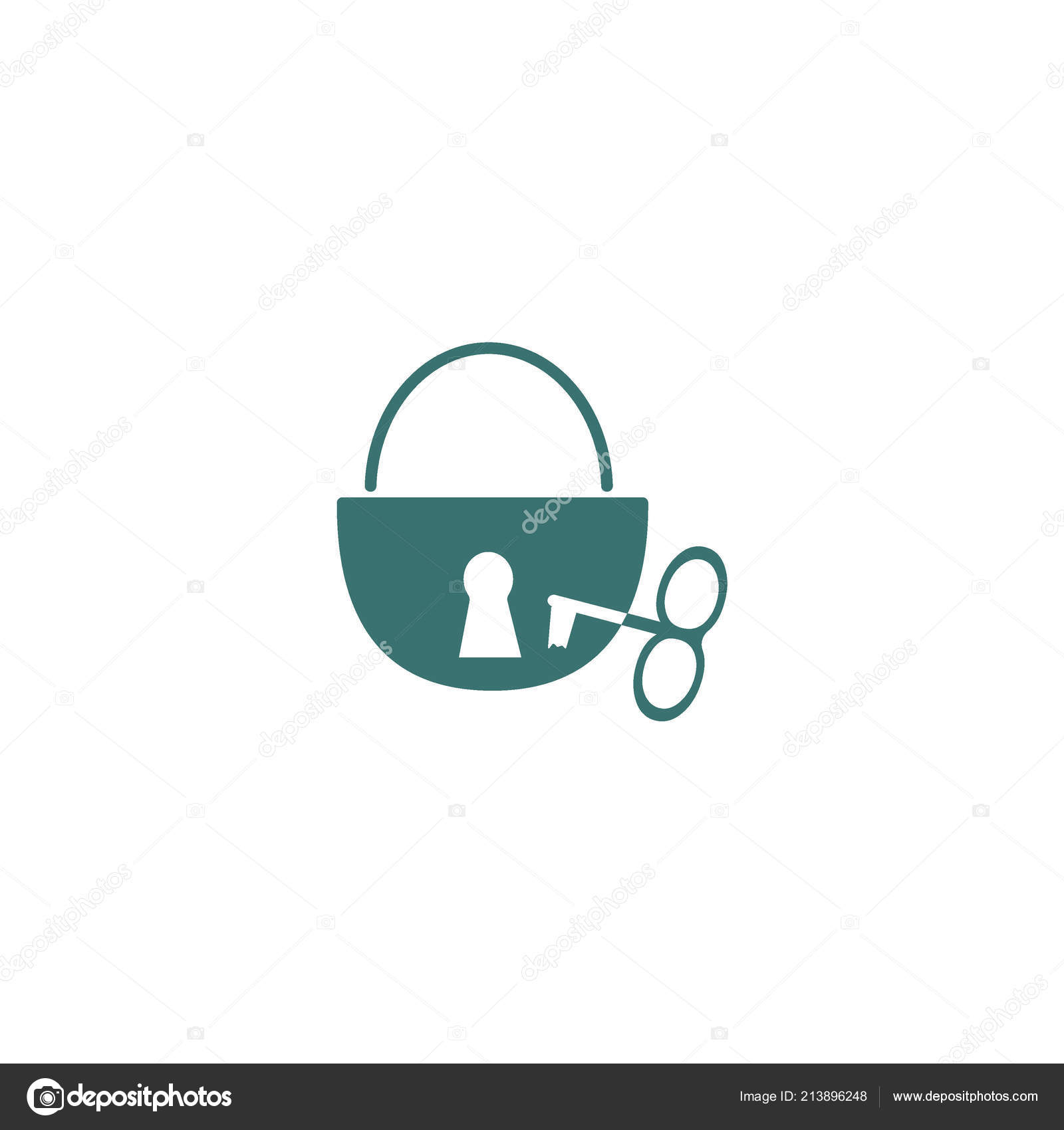 Lock Key Signs Logo Template Stock Vector Image by ©nettibuletti #213896248