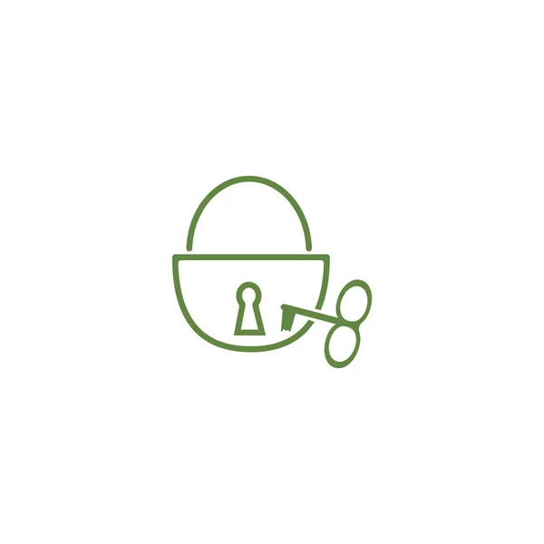 Lock Key Signs Logo Template Stock Vector by ©nettibuletti 213142490