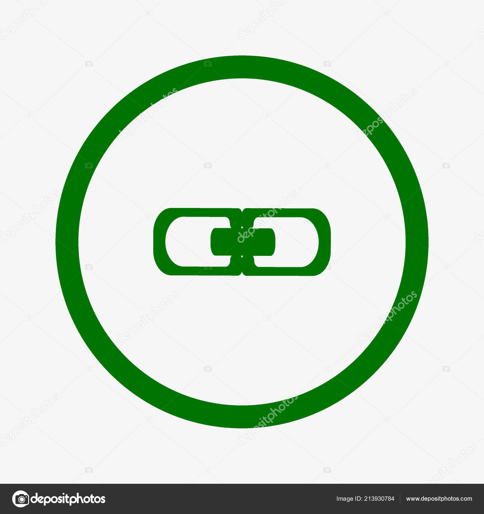 Minimalistic Icon Chain Links Vector Illustration Stock Vector by ...