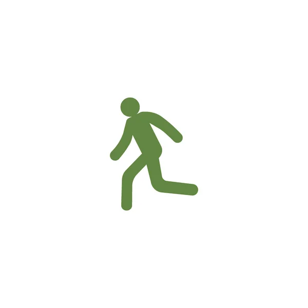 Silhouette Running Man Simple Icon Stock Vector by ©nettibuletti 211584128