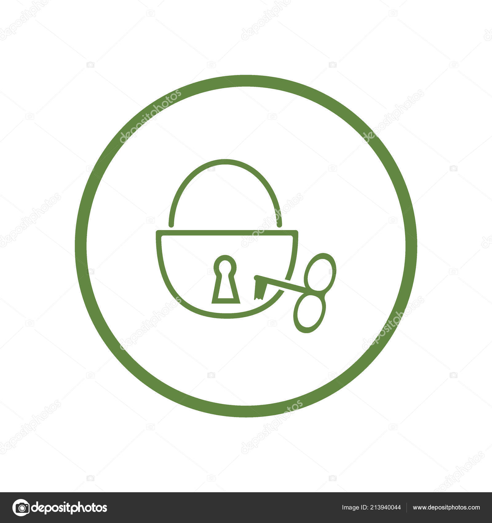 Lock Key Signs Logo Template Stock Vector by ©nettibuletti 213940044