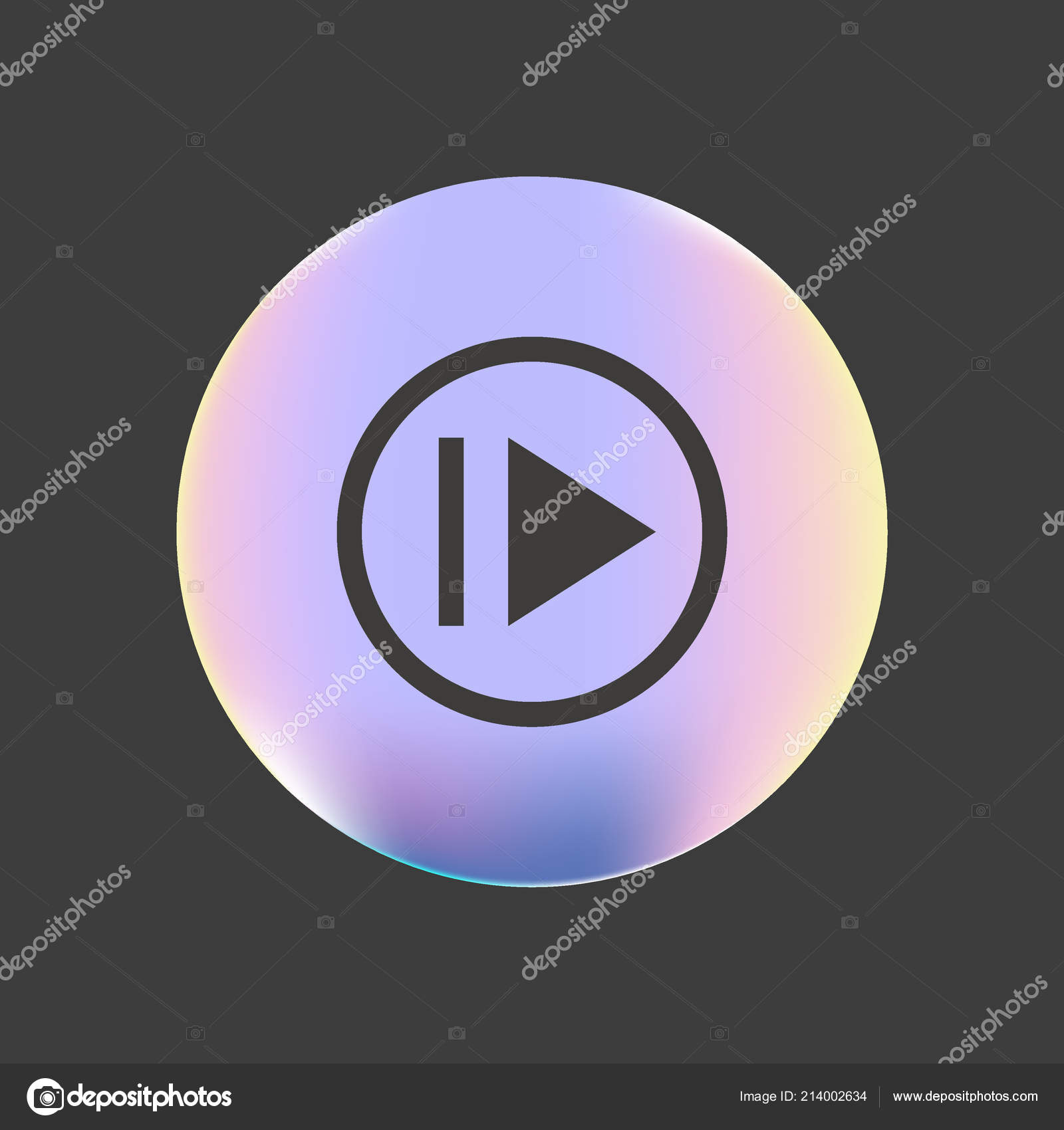 Forward Media Step Button Vector Illustration Stock Vector by ...