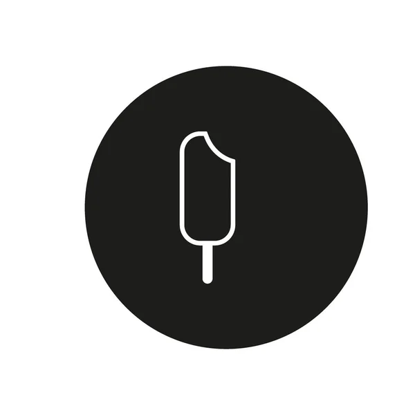 Minimalistic Icon Ice Cream Vector Illustration Stock Vector by ...
