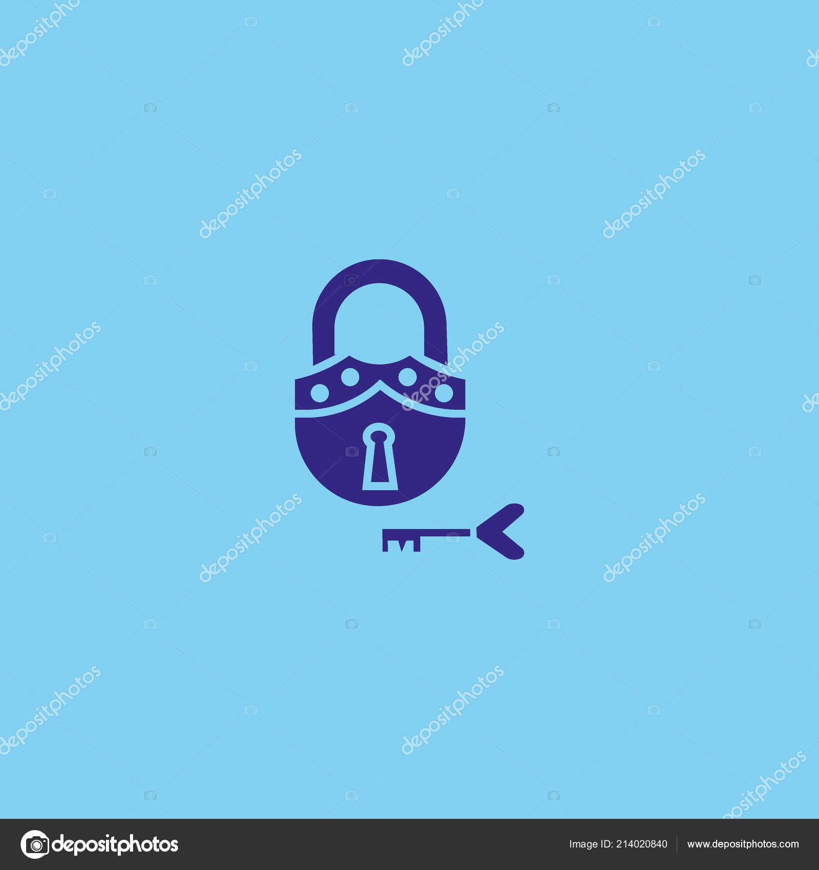 Lock Key Signs Logo Template Stock Vector by ©nettibuletti 214020840