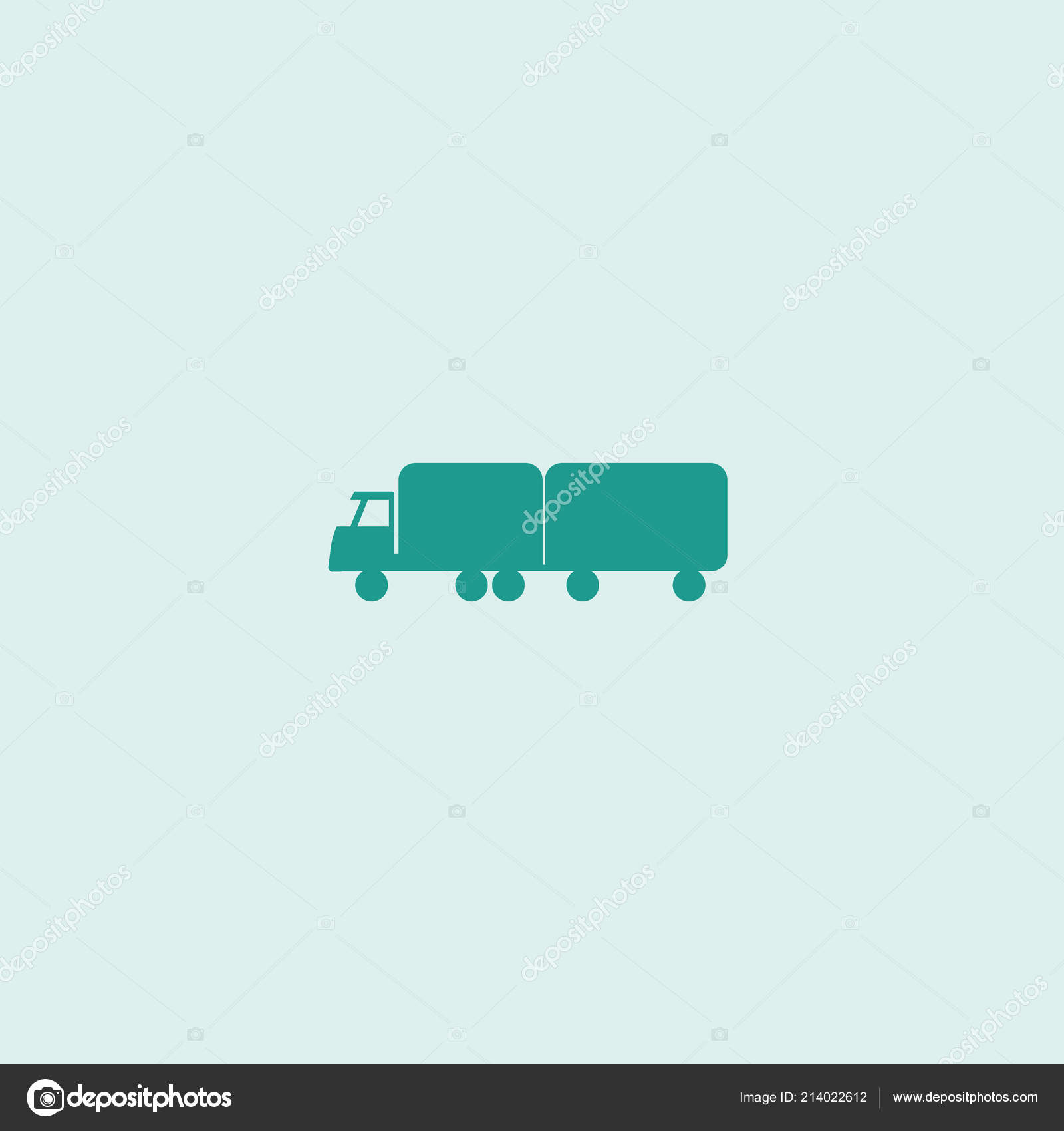 Ilustrasi Vektor Truk Pengiriman Besar Vektor Stok oleh ©nettibuletti ...