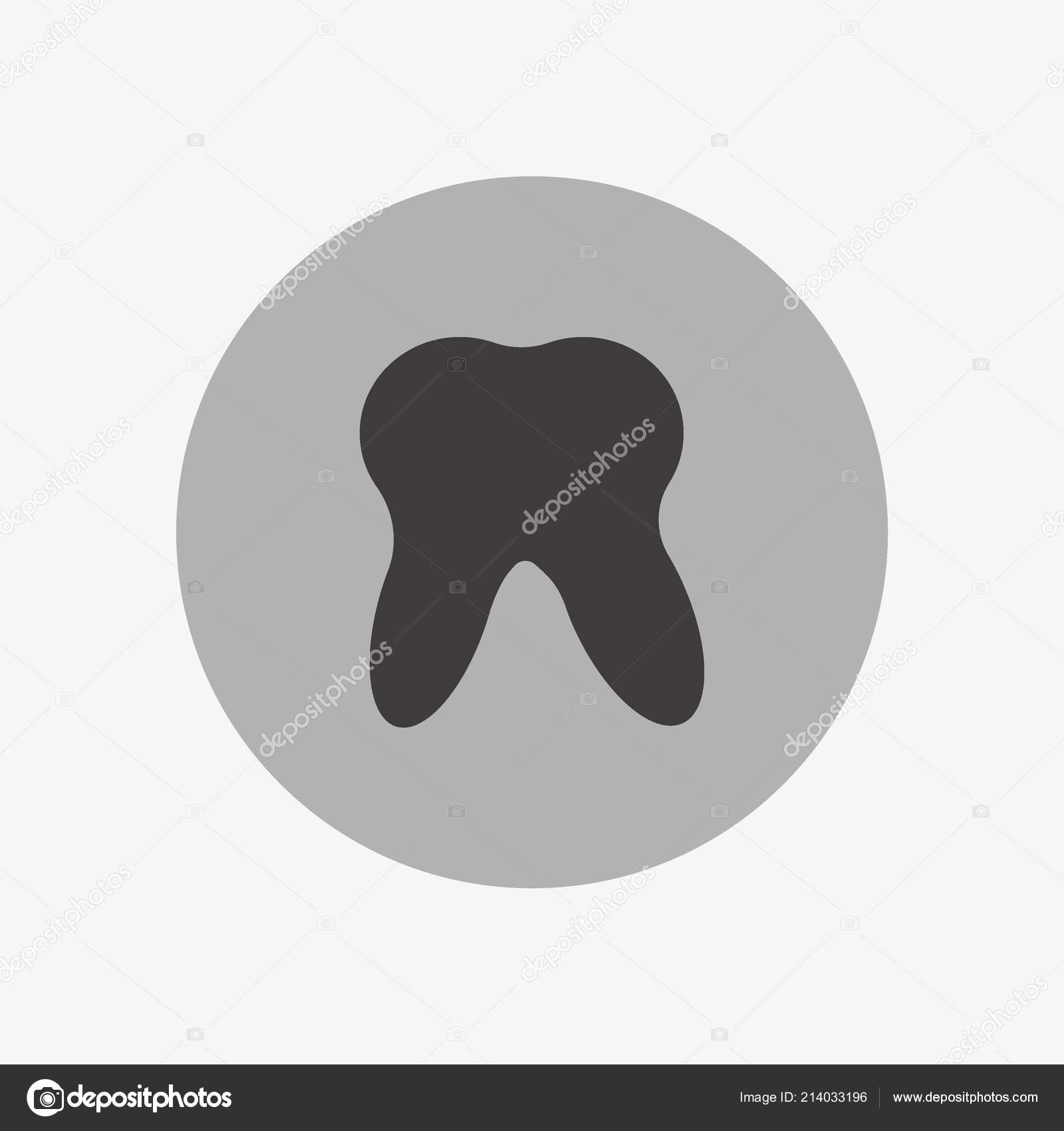 Human Tooth Flat Icon Vector Illustration Stock Vector by ©nettibuletti ...